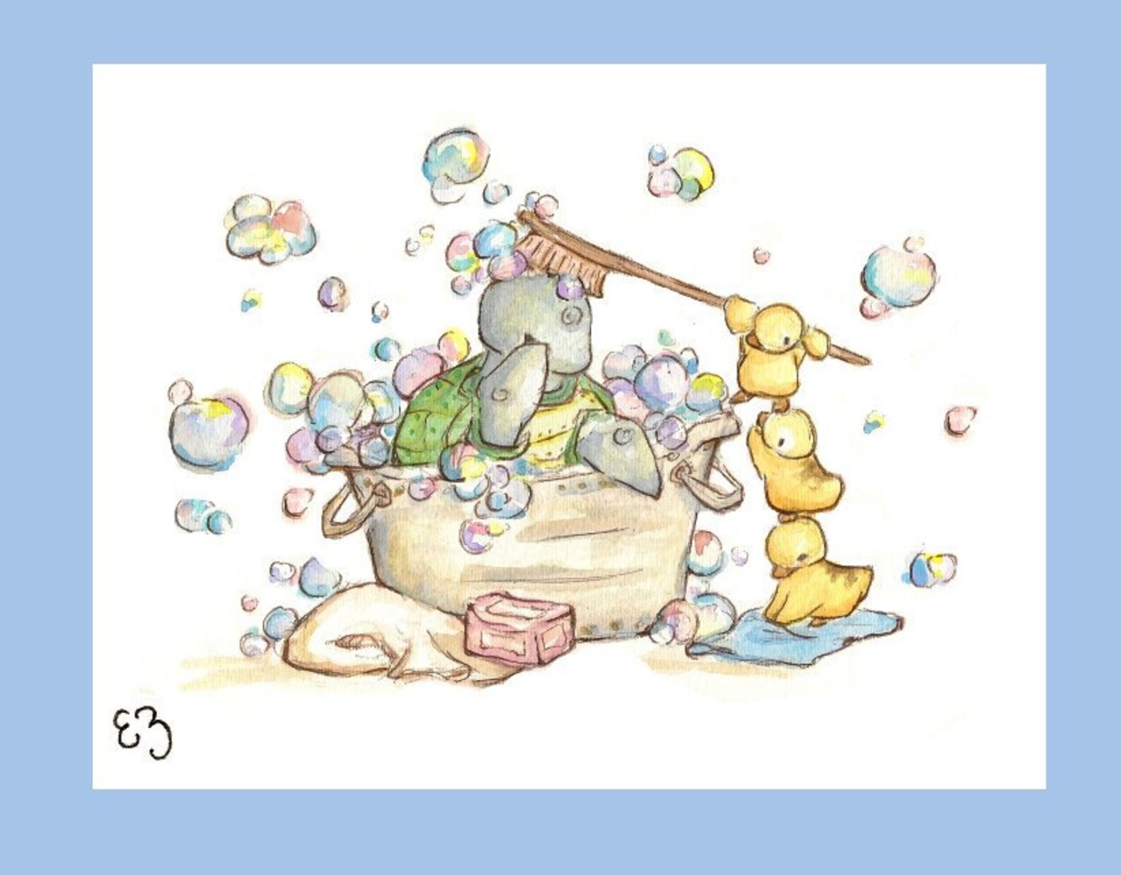 Bubble Bath. PRINT 8X10. Nursery Art Wall Decor - Etsy