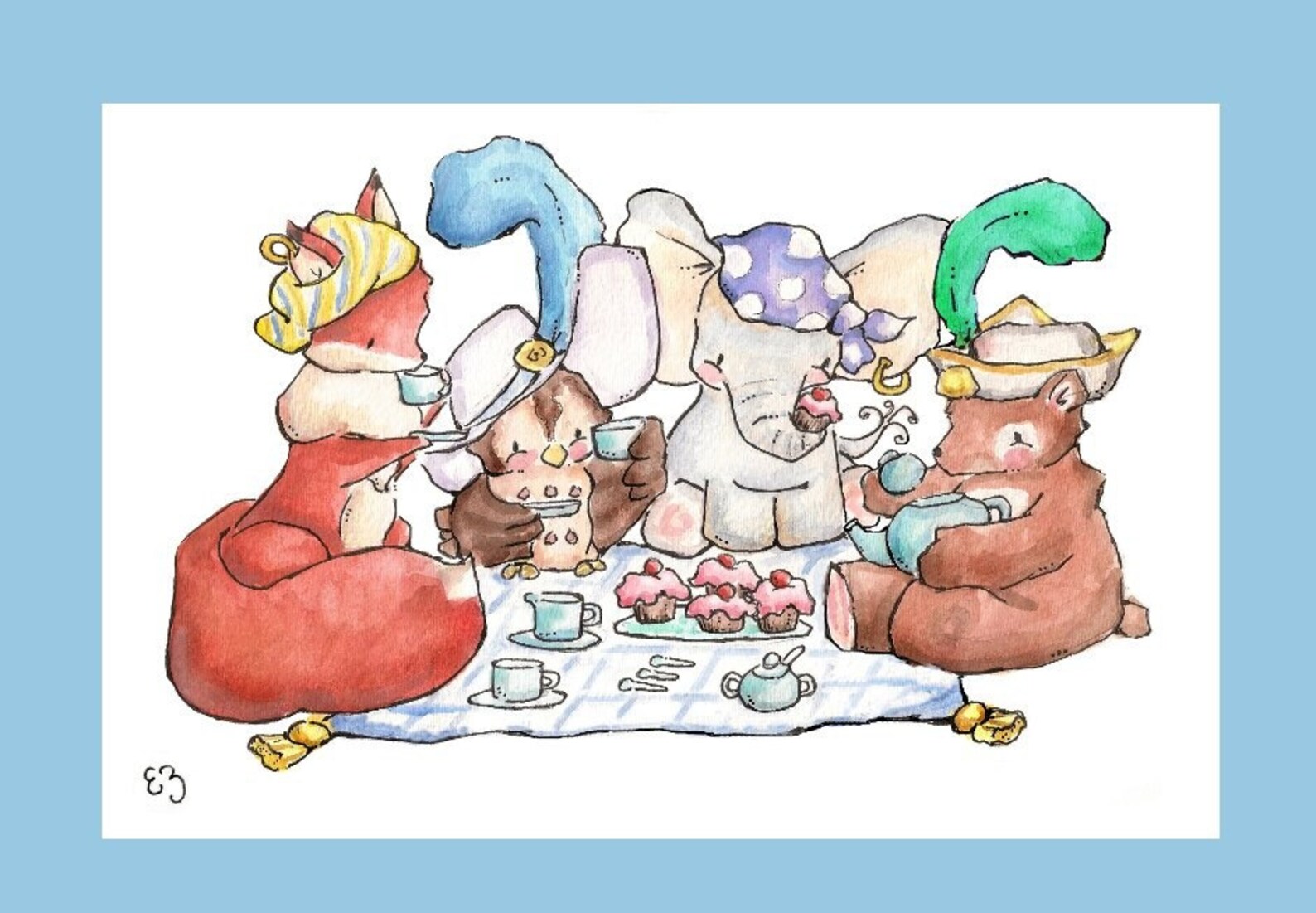 Pirate Tea Party. PRINT.8X10. Nursery Art Wall Decor - Etsy