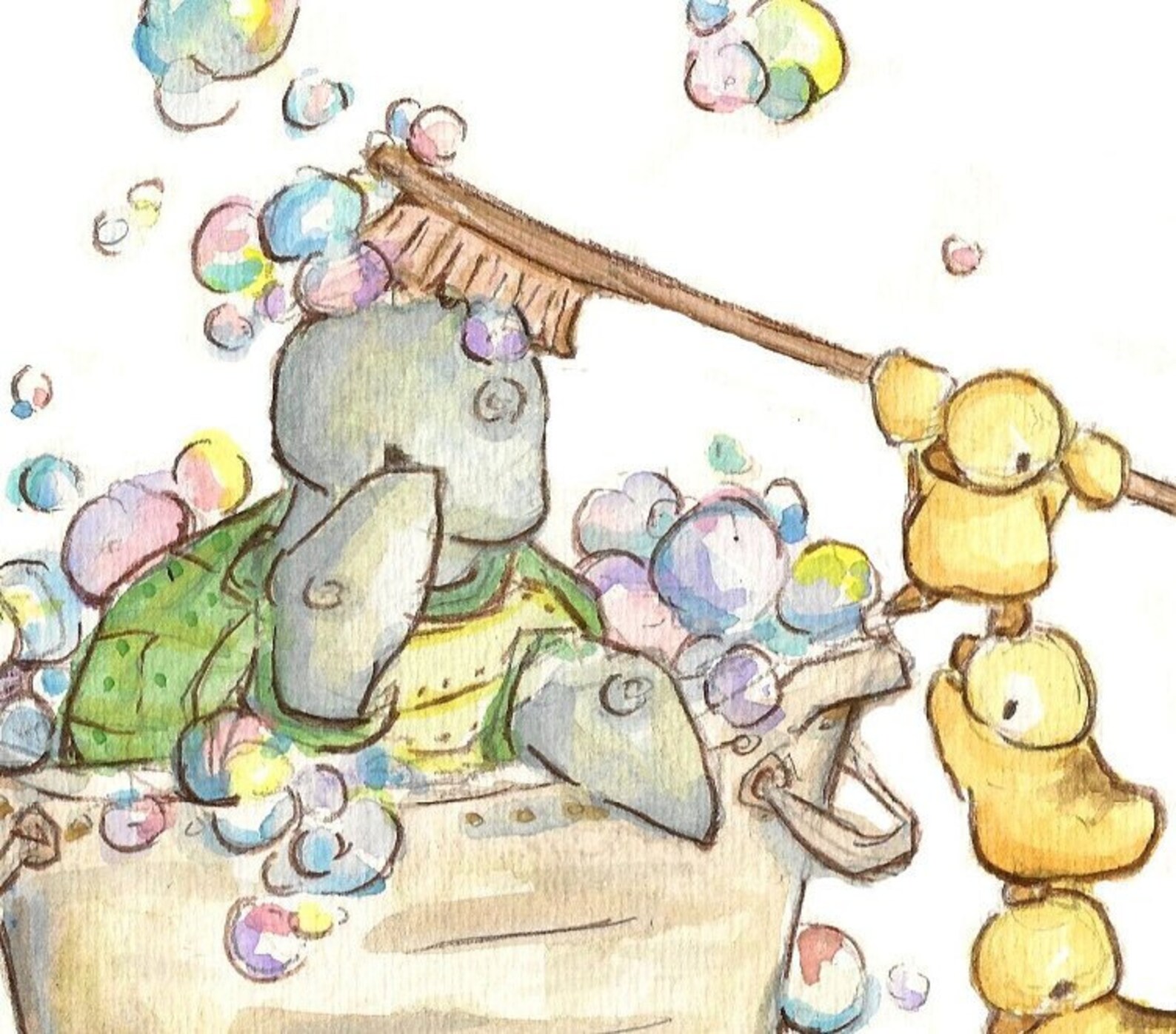 Bubble Bath. PRINT 8X10. Nursery Art Wall Decor - Etsy