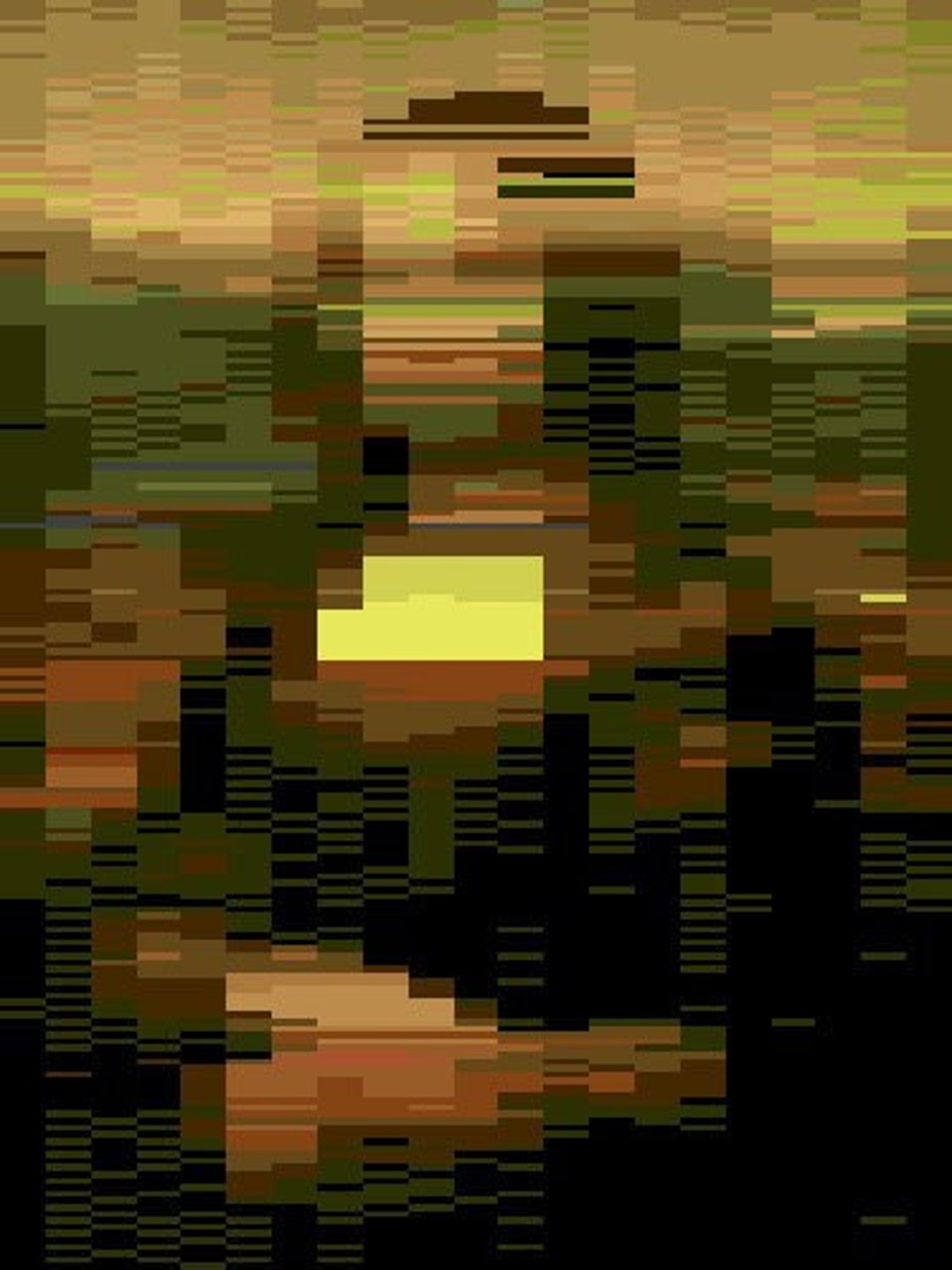 Atari 2600 Mona Lisa - 18x24 Pixel Art Poster Print - Etsy