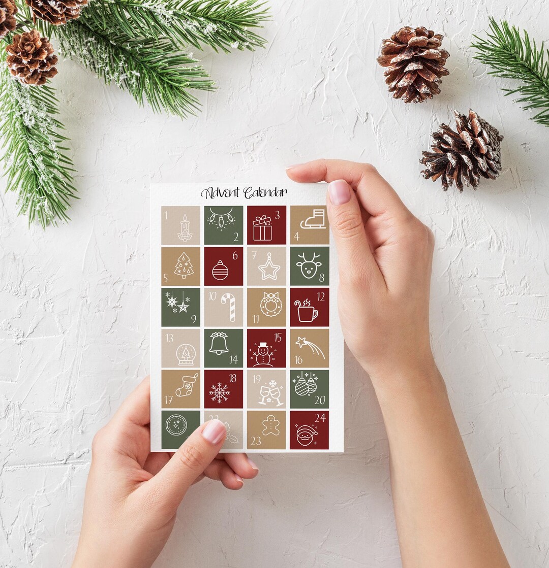 Spread Christmas Cheer With Printable Holiday Designs & Advent Calendar ...