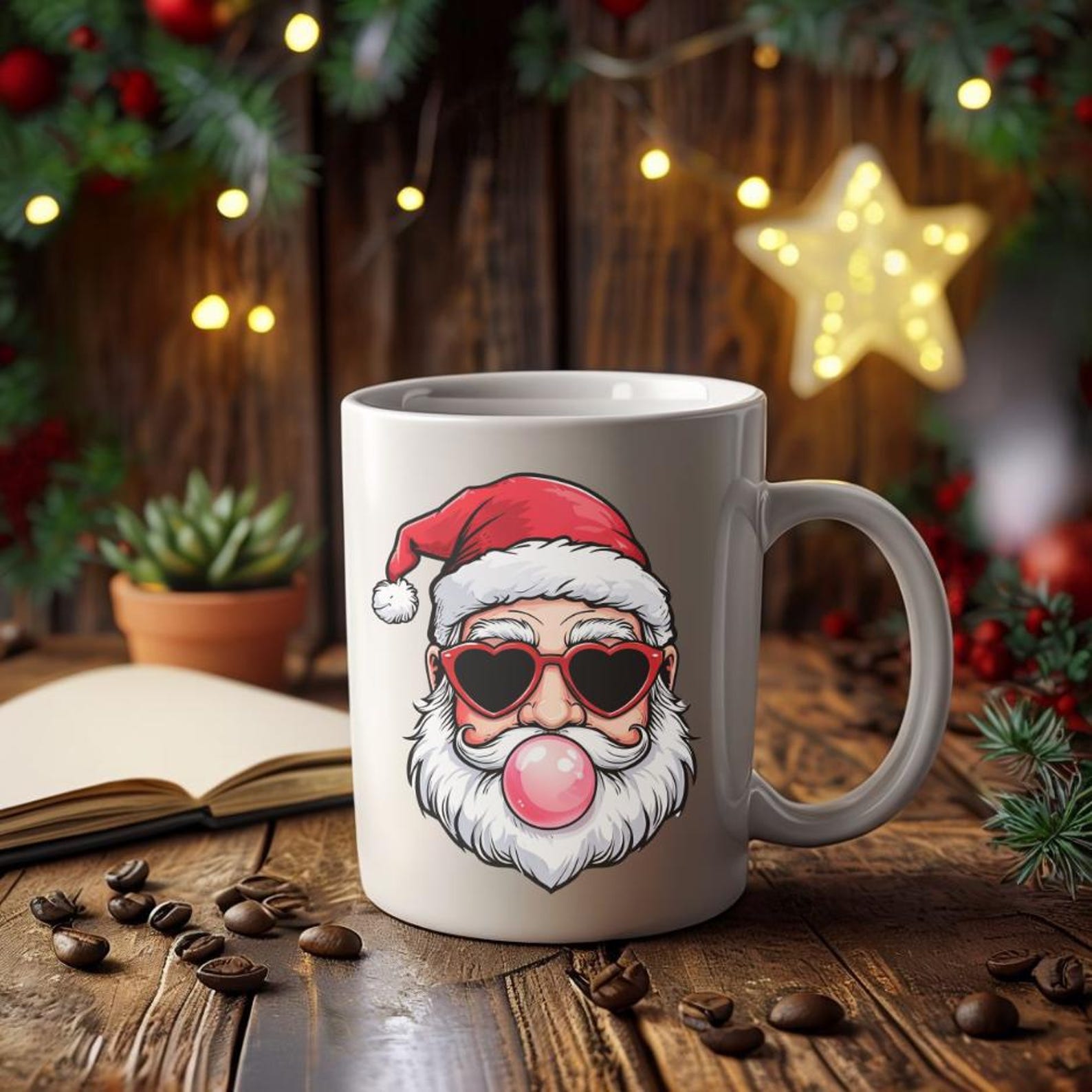 Cool Santa SVG – Christmas Design With Shades (digital Download) - Etsy