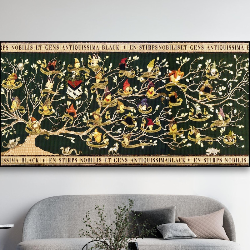 Wallpaper Black Family Tree - Etsy