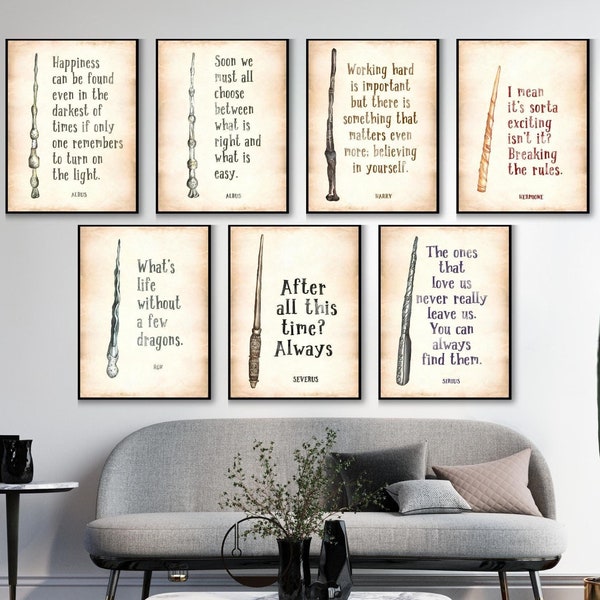 Harry potter quotes - Etsy