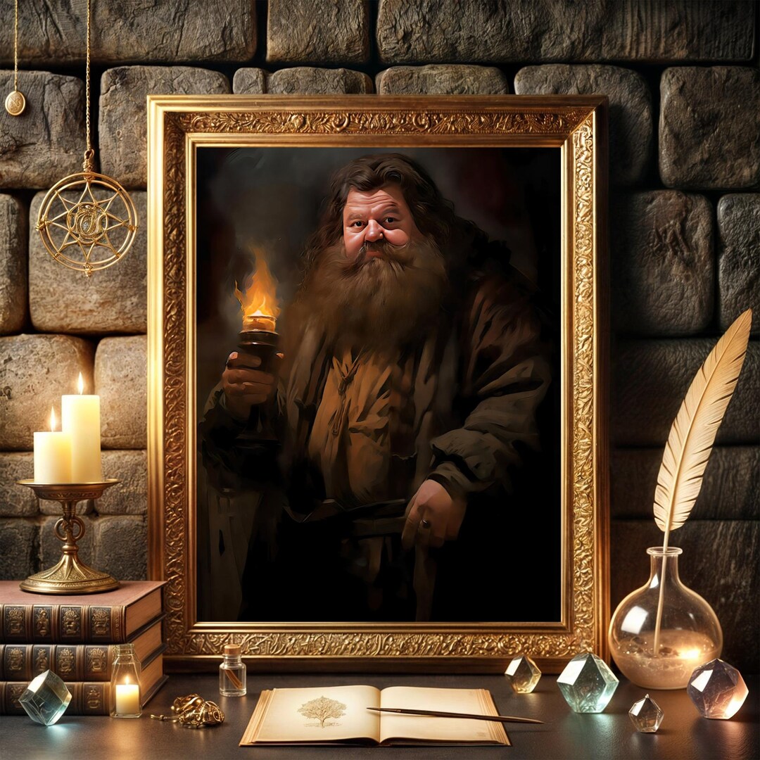 Magic School Keeper Poster: Rubeus Portrait Art (digital Download) - Etsy