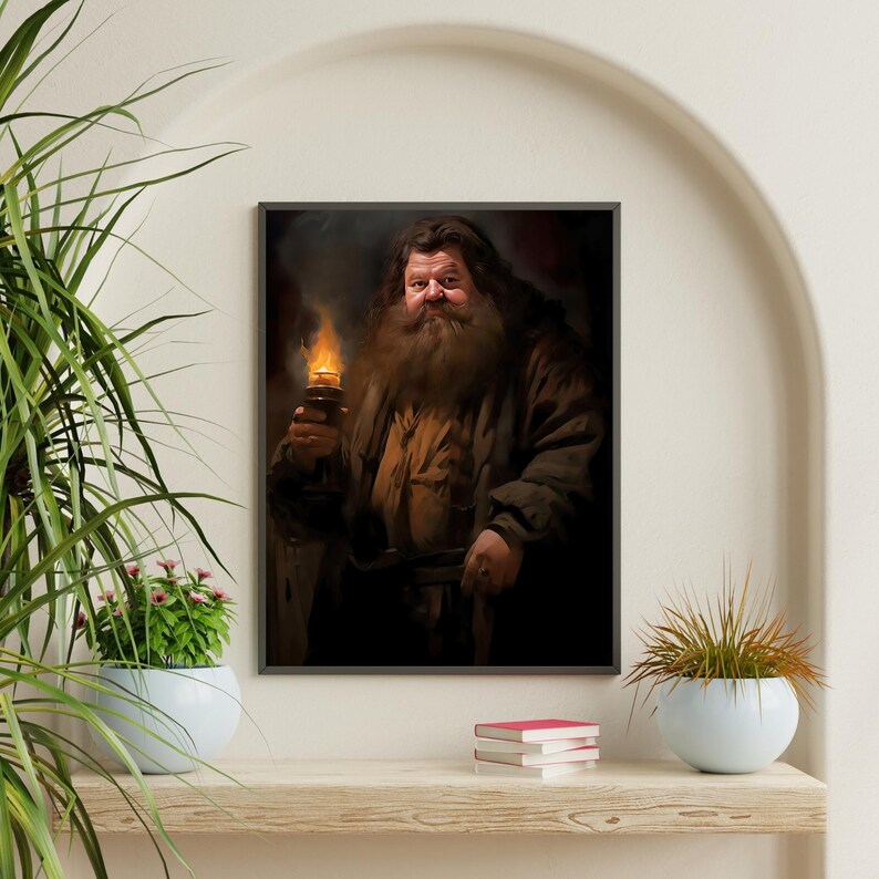 Magic School Keeper Poster: Rubeus Portrait Art (digital Download) - Etsy