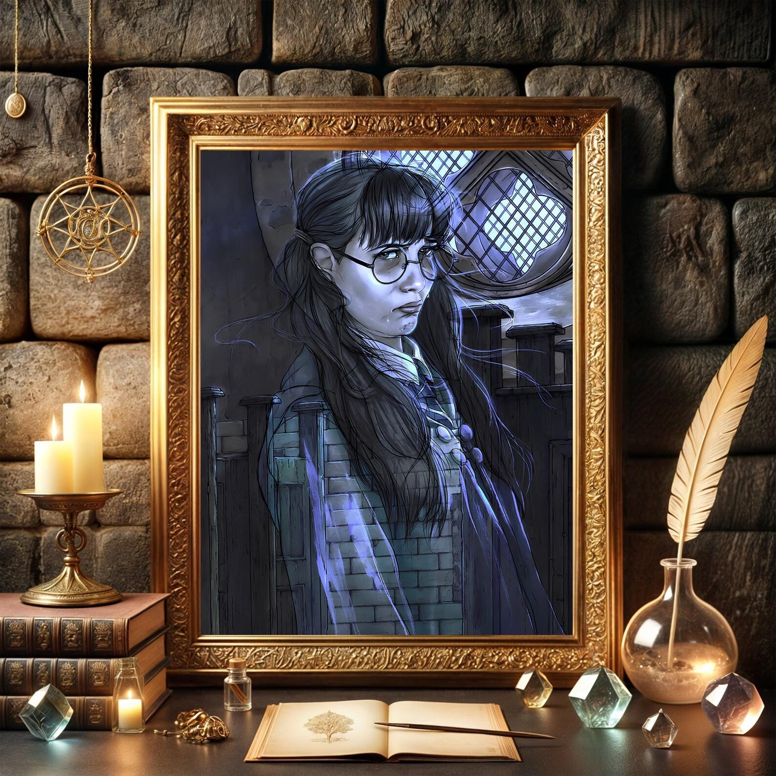 Myrtle Ghost Art Print: Wizard Home Decor (digital Download) - Etsy