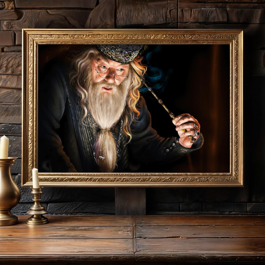 Albus in the Pensieve Poster Digital Download Printable Wall Art Wizard ...