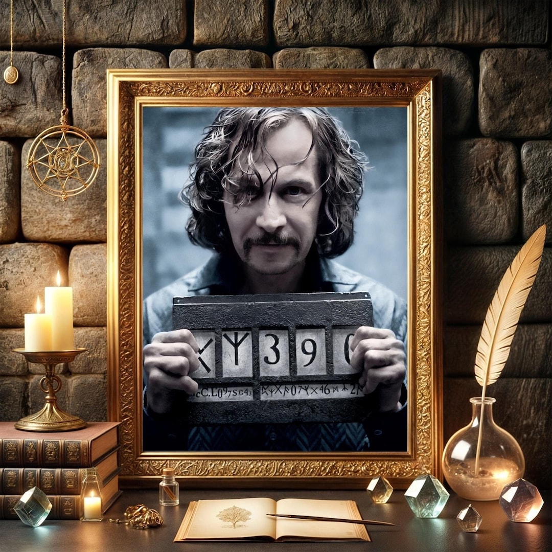 Sirius Prisoner Poster Digital Download Printable Wall Art Wizard Black ...