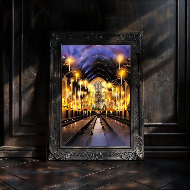 Great Hall Poster Digital Download Printable Wall Art Wizard School ...