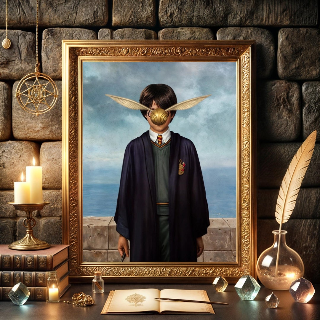 Harry in Magritte Style Poster Digital Download Printable Wall Art ...