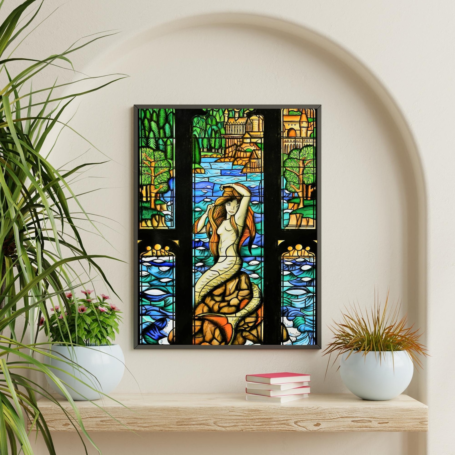 Mermaid Poster in the Prefects Bathroom: Wizard Wall Art (digital ...