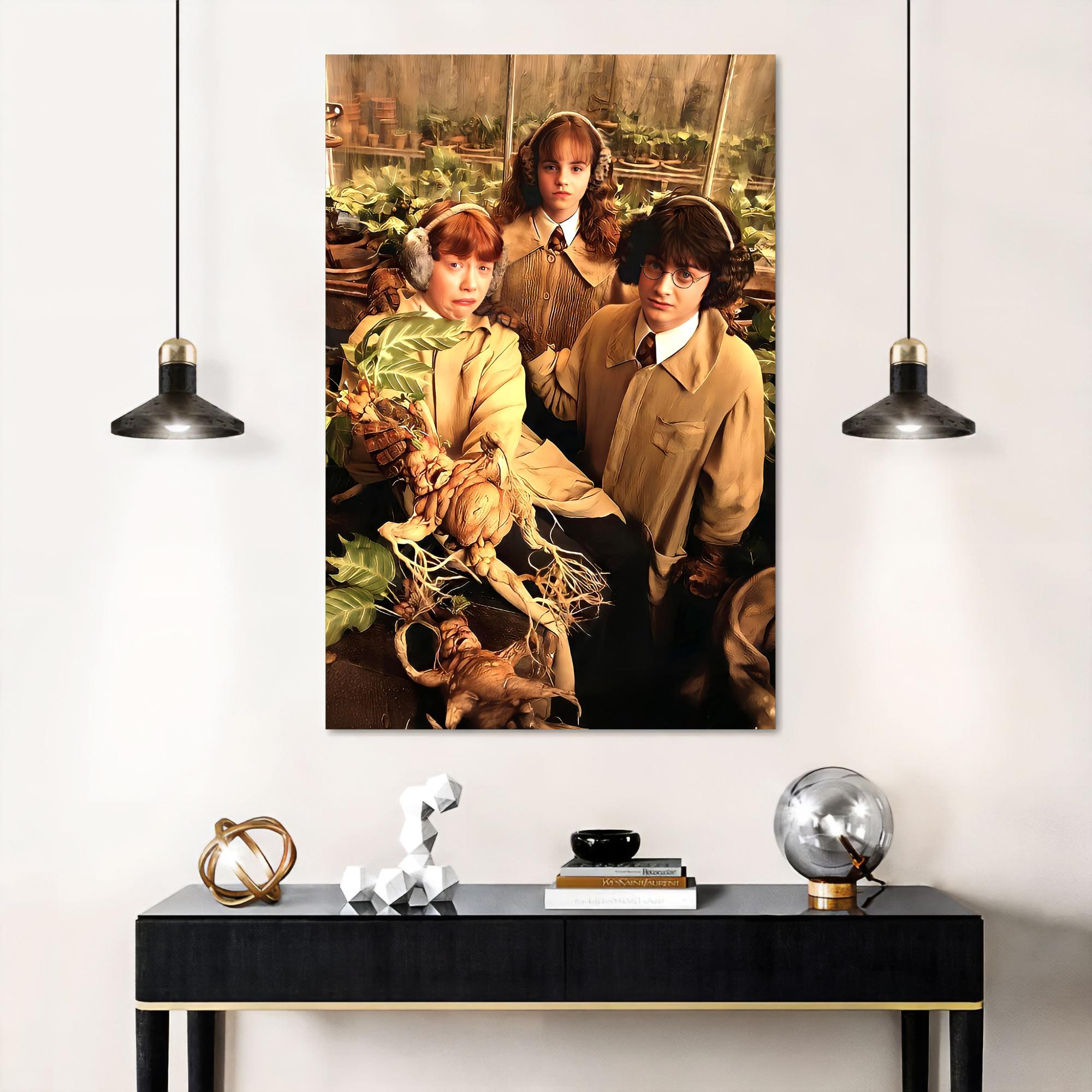 Potter Herbology Class Poster: Wizard Trio Art (digital Download) - Etsy