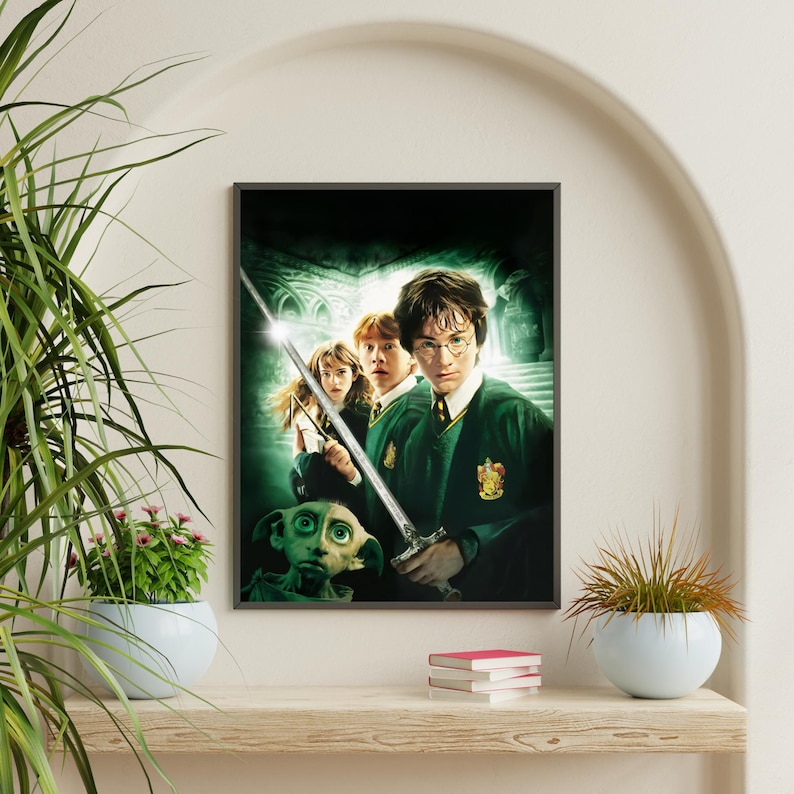 Wizard Movie Posters: Harry Film Prints, Magic Wall Decor (digital ...
