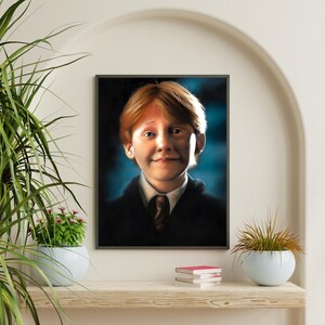 Young Wizard Ron Poster Digital Download Printable Wall Art Wizard Home ...