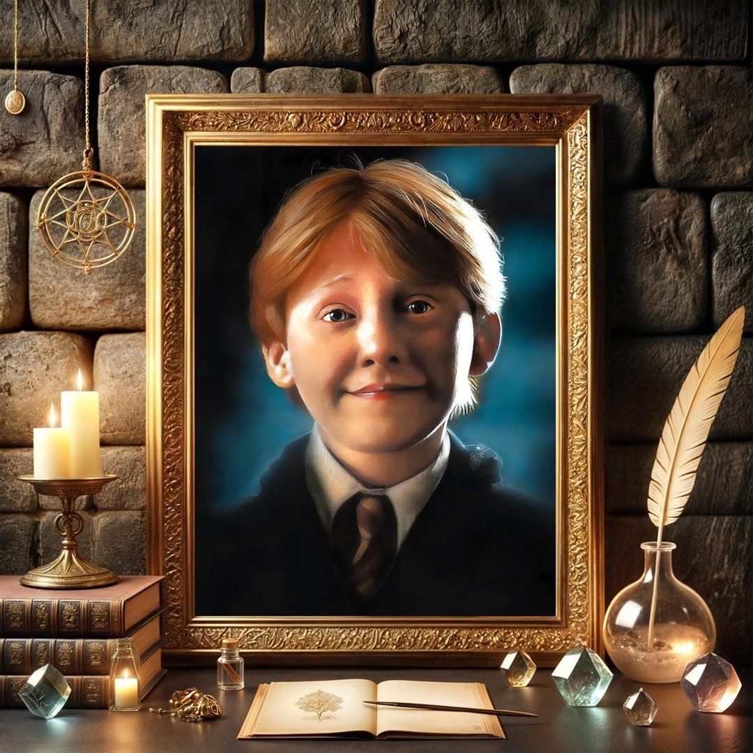 Young Wizard Ron Poster Digital Download Printable Wall Art Wizard Home ...
