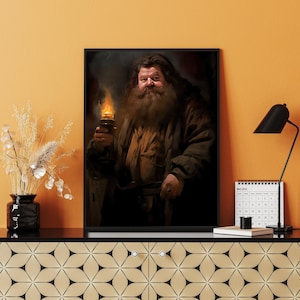 Magic School Keeper Poster: Rubeus Portrait Art (digital Download) - Etsy