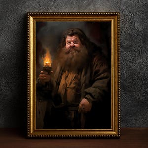 Magic School Keeper Poster: Rubeus Portrait Art (digital Download) - Etsy