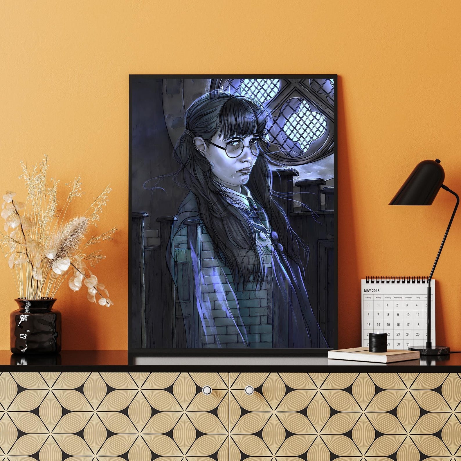 Myrtle Ghost Art Print: Wizard Home Decor (digital Download) - Etsy