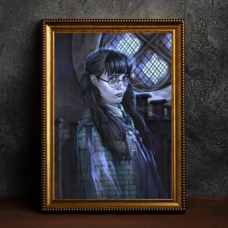 Myrtle Ghost Art Print: Wizard Home Decor (digital Download) - Etsy