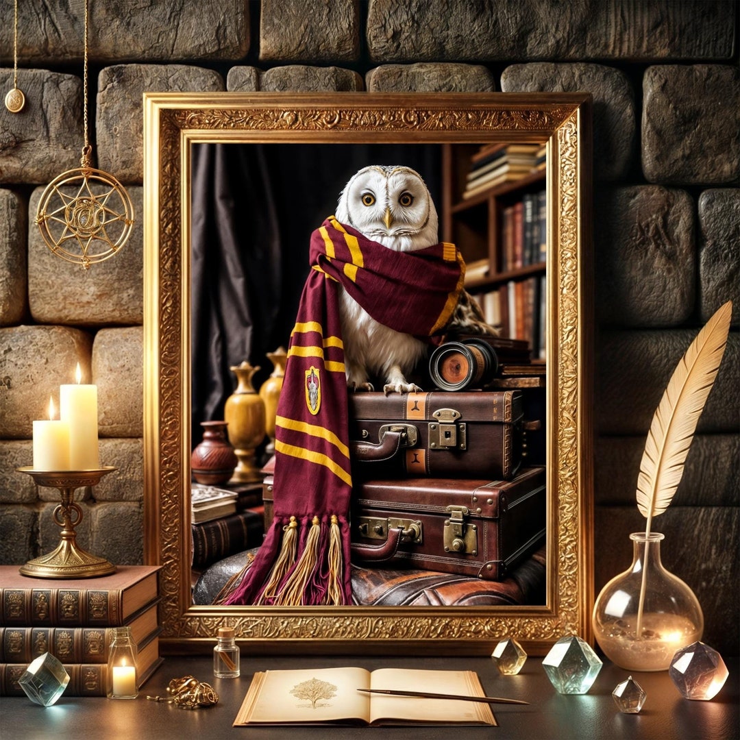 Magic Owl Poster Digital Download Printable Wall Art Hedwig Print ...