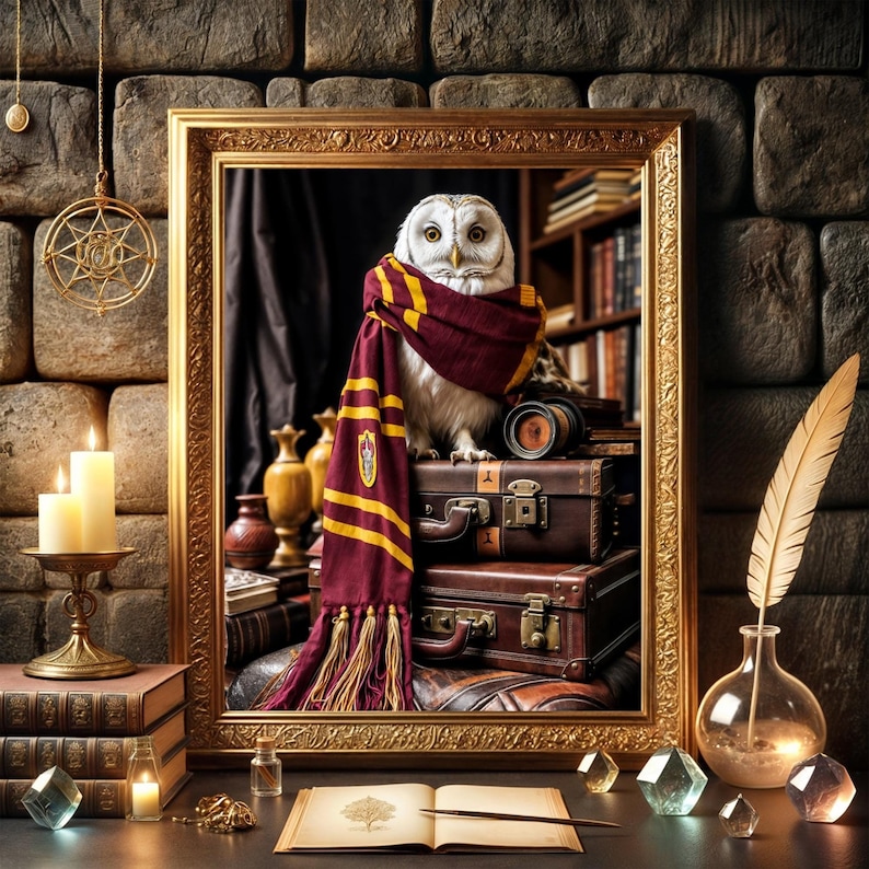 Magic Owl Poster Digital Download Printable Wall Art Hedwig Print ...