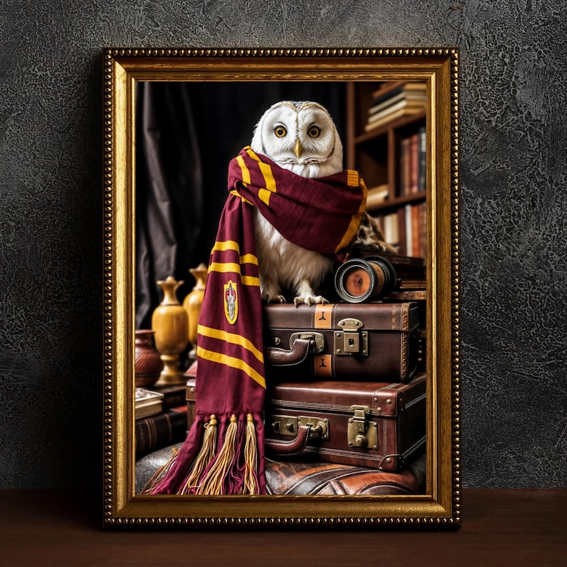 Magic Owl Poster Digital Download Printable Wall Art Hedwig Print ...