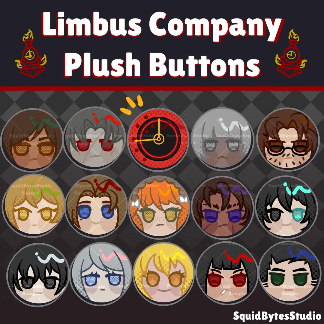 Limbus Plush Button [in Stock] - Etsy