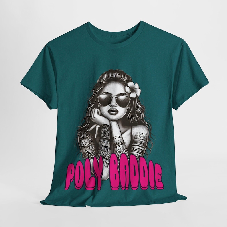 Polynesian Baddies Tee, Tribal Print Shirt, Unisex Cotton T-shirt ...
