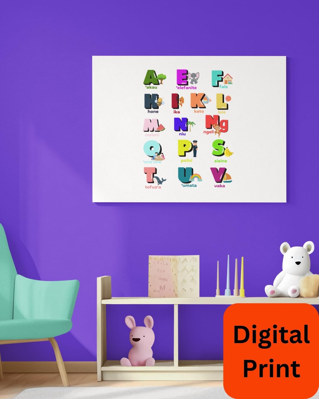 Tongan Alphabet, Tongan Alphabet for Kids, Tongan Alphabet With ...