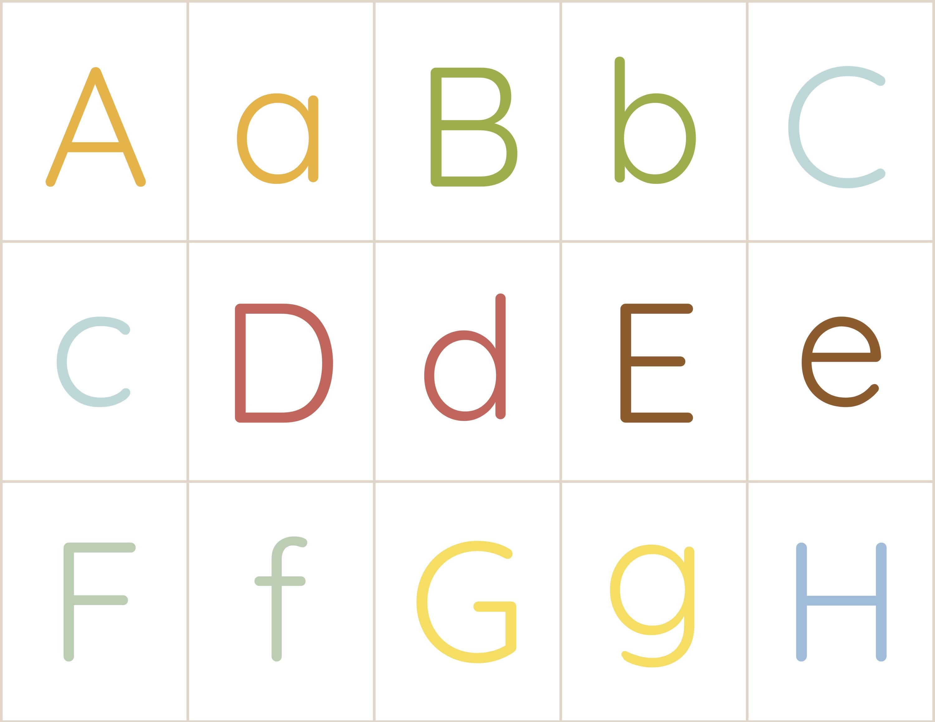 ABC Matching Game: Uppercase & Lowercase Letter Cards (digital Download ...
