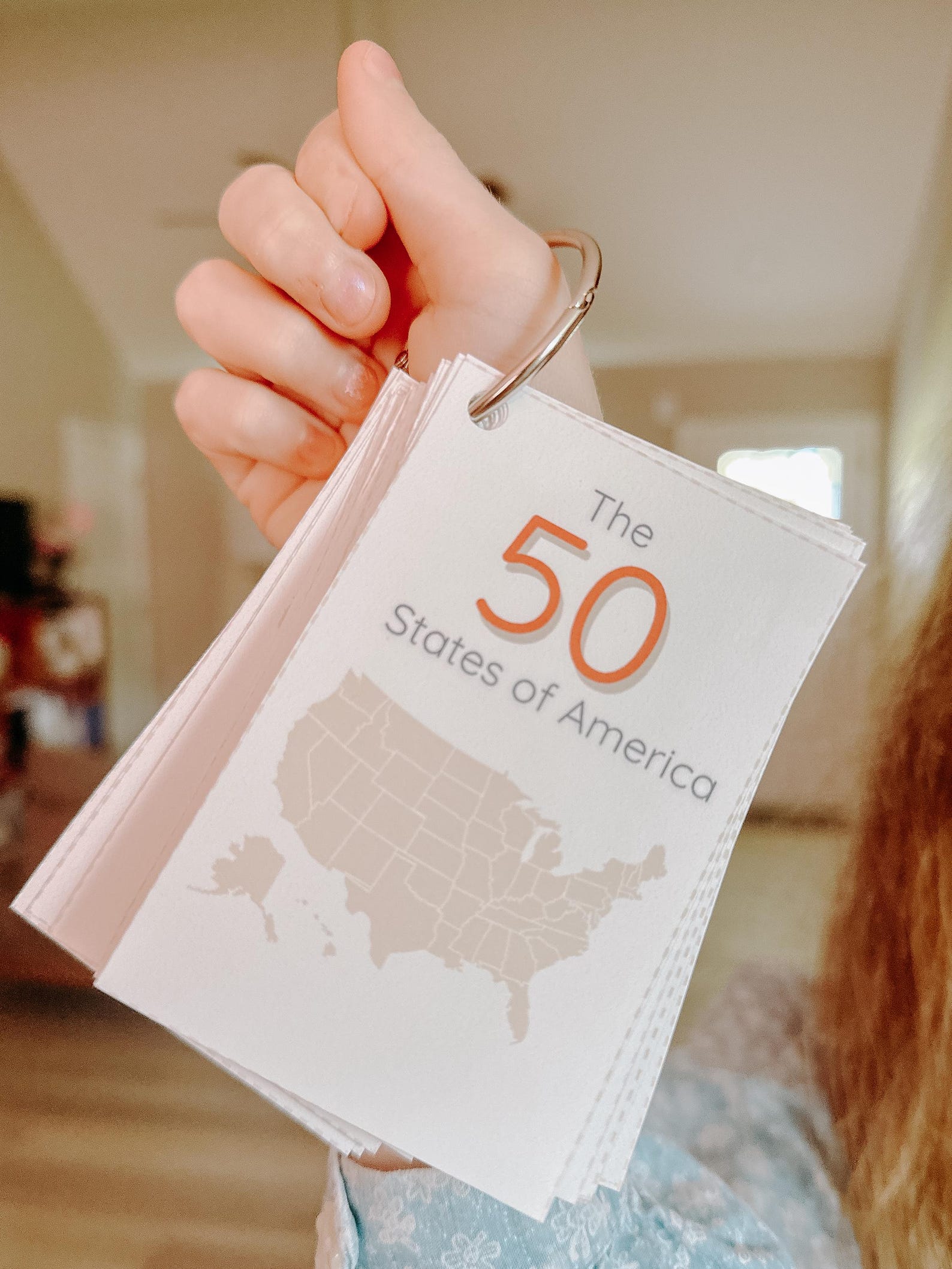 50 States of America Booklet: US History Flashcards (digital Download ...