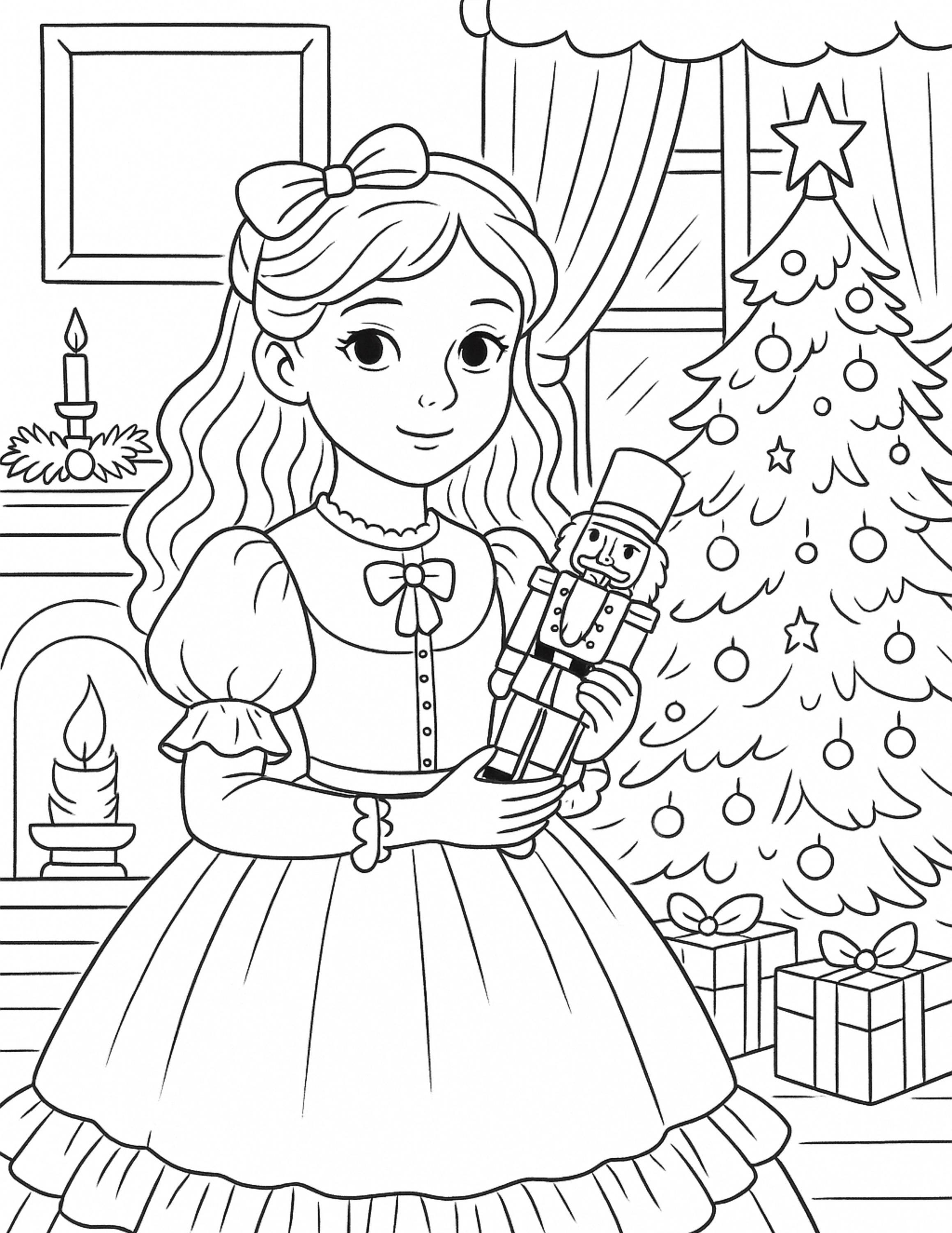 Nutcracker Activity Coloring Pages | Christmas Coloring Games - Etsy