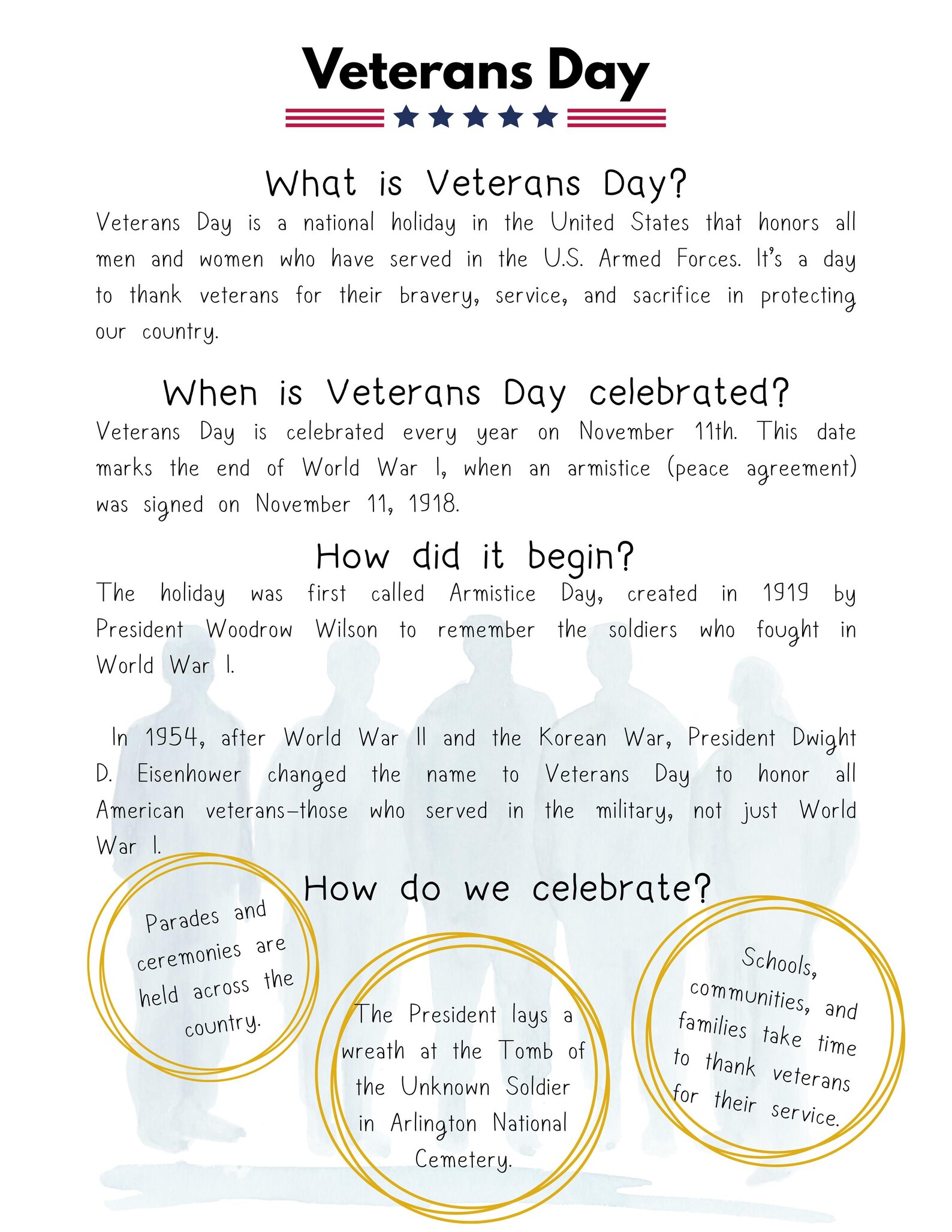 Veterans Day Coloring Activity Pages American History Social Studies ...
