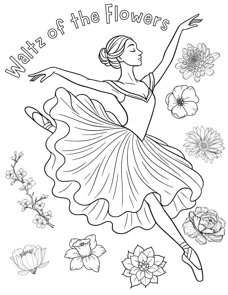 Nutcracker Activity Coloring Pages | Christmas Coloring Games - Etsy