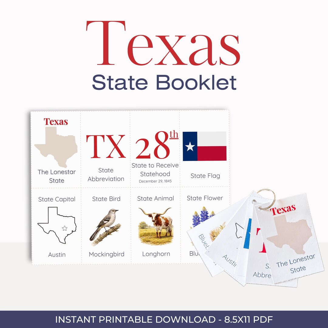 Texas State Booklet | State Unit Study | Road Trip Roadschool ...