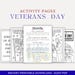 Veterans Day Coloring Activity Pages American History Social Studies ...