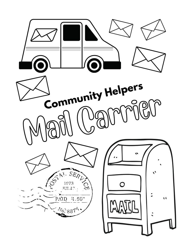 Community Helpers Activity Pages Worksheets Coloring Pages Labor Day ...