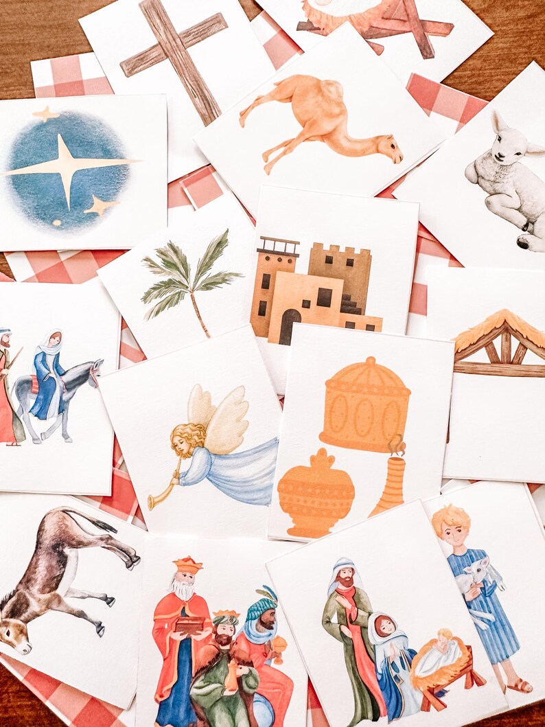 Christmas Nativity Memory Game Matching Card Activity| Stocking Stuffer ...