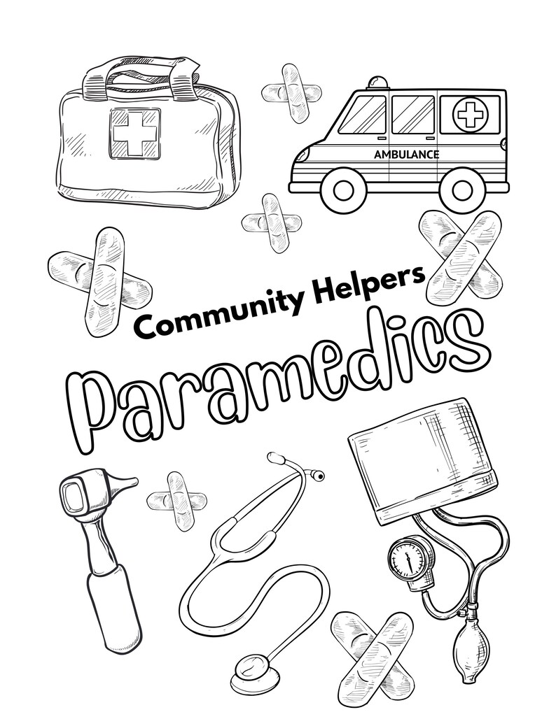 Community Helpers Activity Pages Worksheets Coloring Pages Labor Day ...