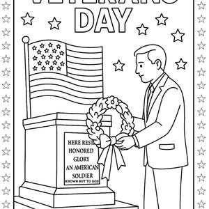 Veterans Day Coloring Activity Pages American History Social Studies ...