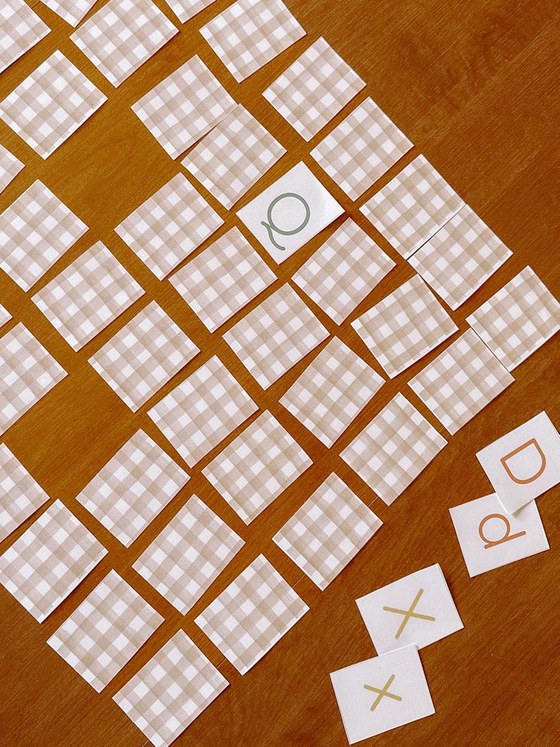 ABC Matching Game: Uppercase & Lowercase Letter Cards (digital Download ...