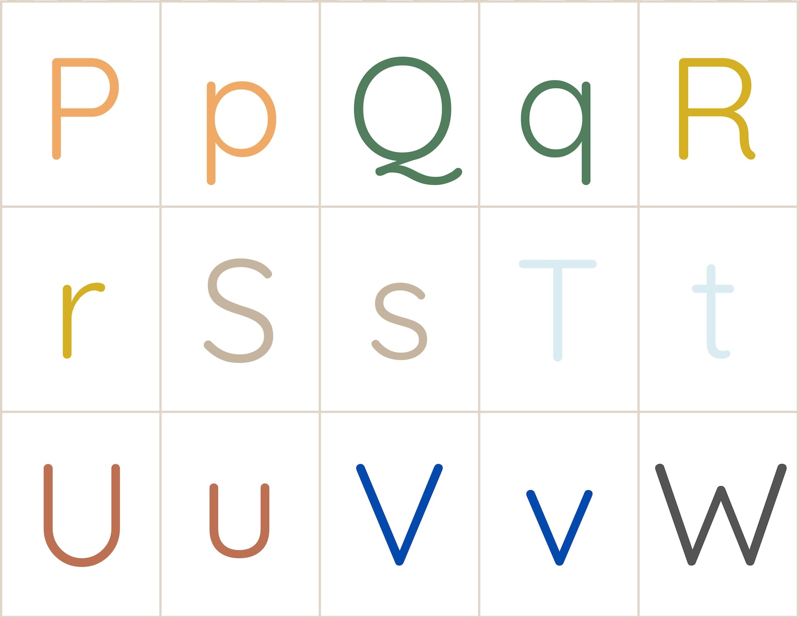 ABC Matching Game: Uppercase & Lowercase Letter Cards (digital Download ...