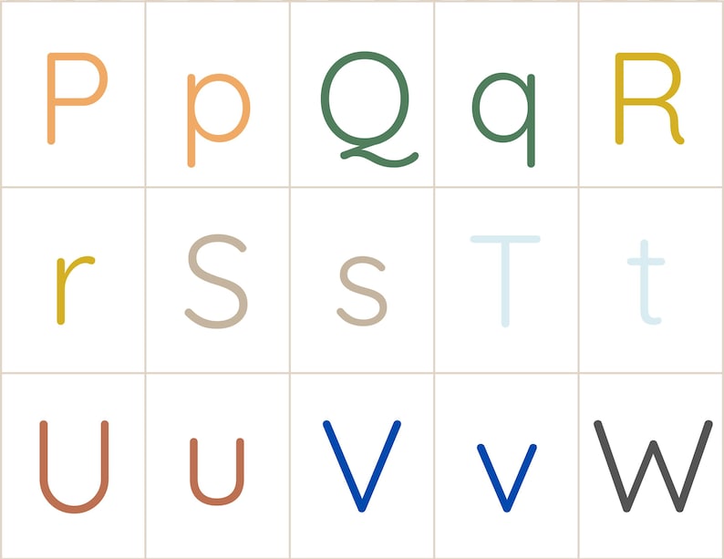 ABC Matching Game: Uppercase & Lowercase Letter Cards (digital Download ...