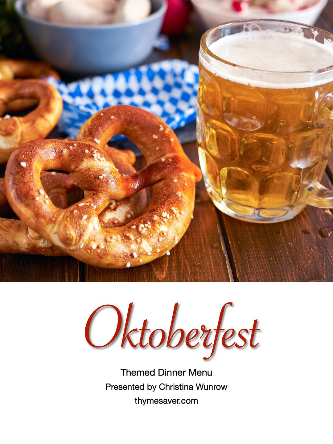 Oktoberfest Dinner Party Menus - Etsy