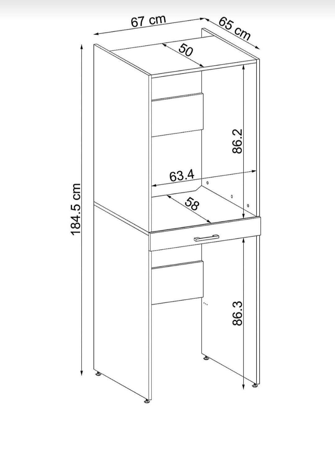 Handmade Wooden Washing Machine Cabinet 3 Shelf Bathroom Storage ...