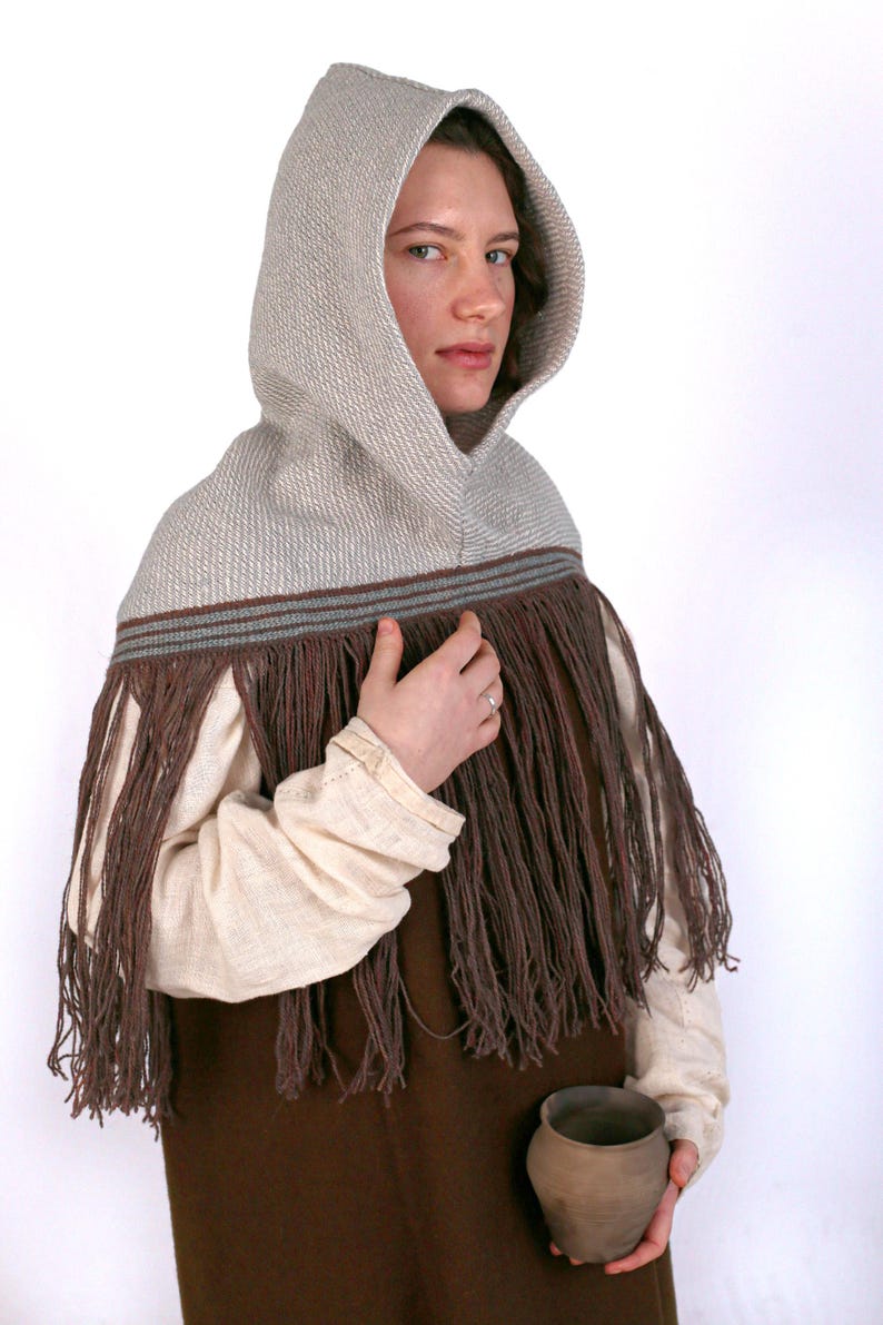 ORKNEY HOOD | Iron Age Hood, Scottish Hood, Historical Reenactment, Pre ...