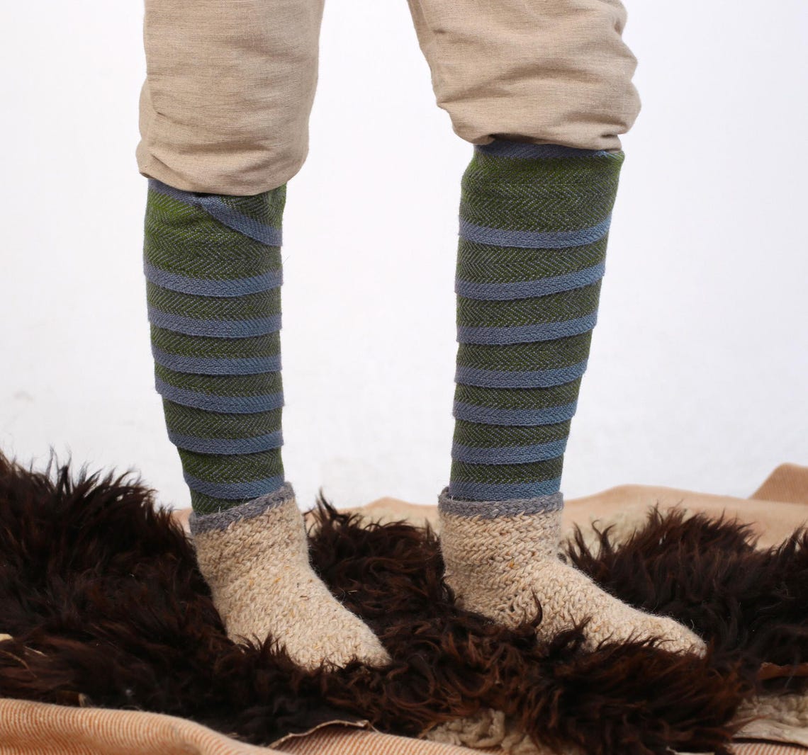 HERRINGBONE LEG-WRAPS | Handwoven Leg Wraps, Handmade Leg Wrappings ...