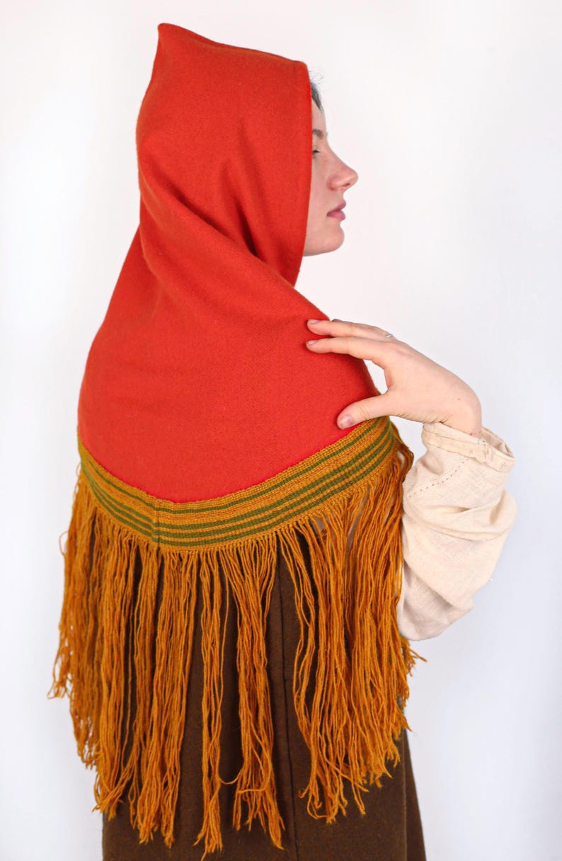ORKNEY HOOD | Iron Age Hood, Scottish Hood, Historical Reenactment, Pre ...