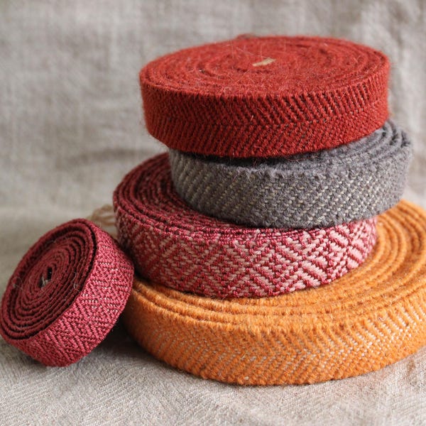 Handwoven Wool Ribbon - Etsy